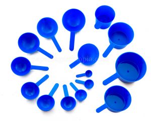 Measuring scoops | measuring cups | plastic measuring